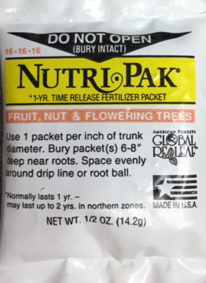 Nutri-Pak® Fertilizer Packs | Blue-X Grow Tubes